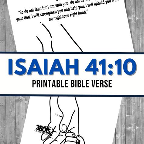 Bible Verse Isaiah 41 10 Coloring Pages