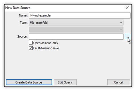 Example Create A New Data Source From A MAP File