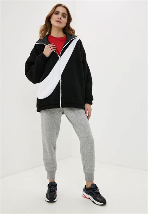 Куртка утепленная Nike W NSW SWSH JKT REV SHERPA, цвет: черный ...