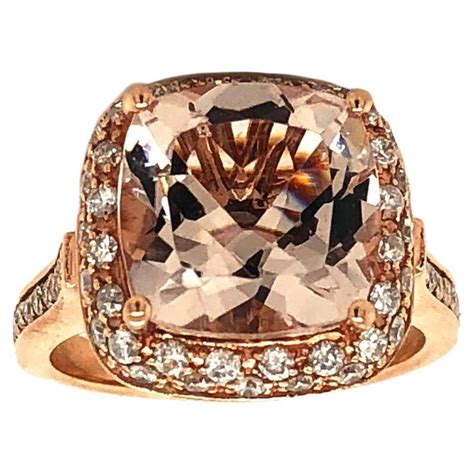 Rose Gold Cushion Cut Diamond Engagement Ring At 1stdibs Rose Gold