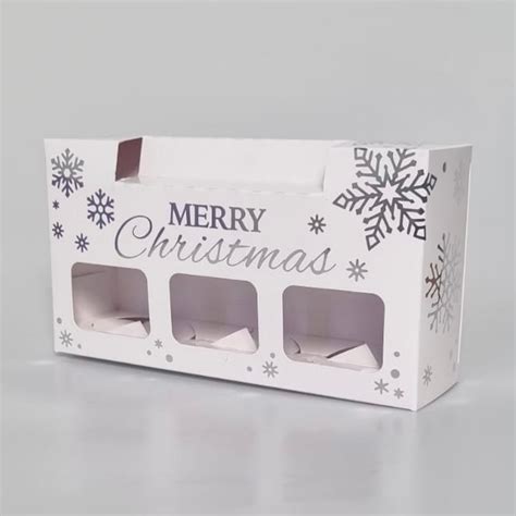 White Diffuser Box Snowflakes For 3 X 50ml Diffuser Bottles Craftastik