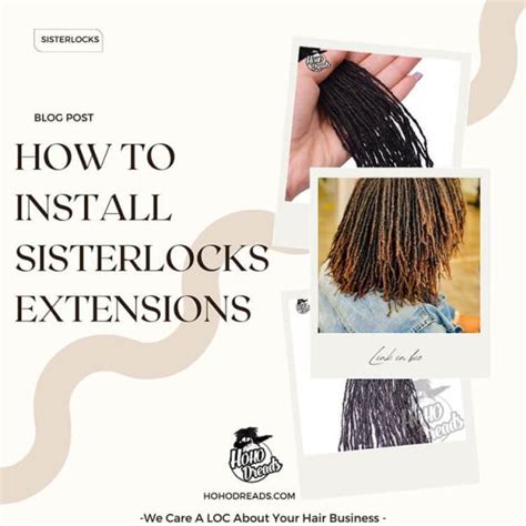 A Step By Step Guide Of How To Install Sisterlocks Extensions Hohodreads