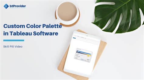 how to add custom color palette in tableau software skill pill video