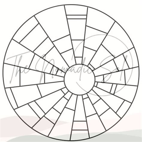 Sun Stained Glass Pattern Etsy