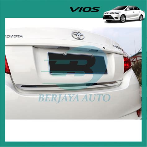 Toyota Vios 3rd Gen2013 2018 Rear Bonnet Chrome Lining Rear Tail
