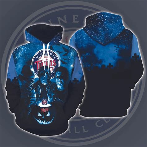 Minnesota Twins Horror Movies Halloween 3d Hoodie All Over Printed