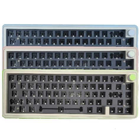 Kit Lmk67 Custom Build Keyboard 65 67 Keys Alluminium Knob Three Mode Hotswap