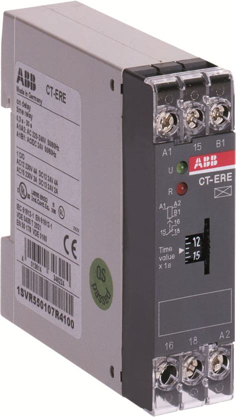 1svr550100r1100 Abb Ct Ere On Delay Time Relay 110 130vac