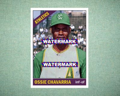 Ossie Chavarria Kansas City Athletics As 1966 Style Custom Baseball