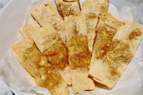 Fried Bean Curd Roll Tofu Skin Roll With Shrimp Filling