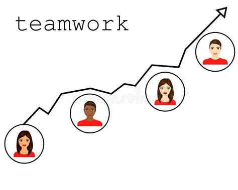 Teamwork Concept Arrow Stock Vector Illustration Of Concept 91848143