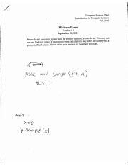COMS 1004 Midterm Fall 2016.pdf - Computer Science 1004 Introduction to Computer Science Fall 20 ...