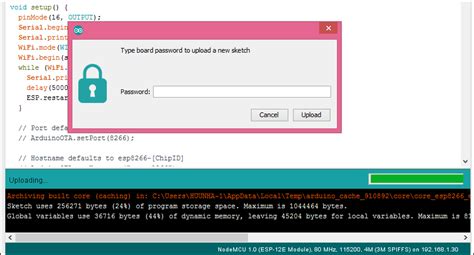 Make It Easy Esp12e Arduino Update Firmware Via Wifi