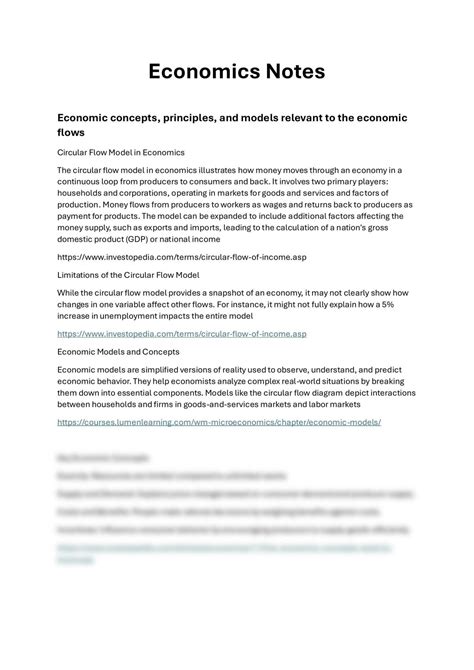 Economic Flows Year 11 Ap Macroeconomics Ap Thinkswap