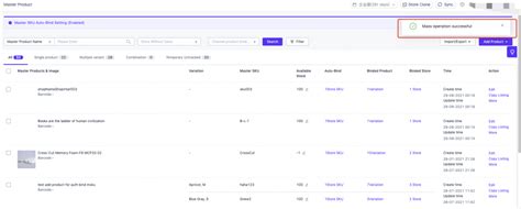 Master Product Mass Delete Temporary Untracked And Unbind Ginee