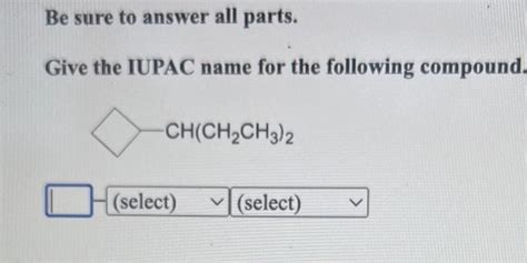 Solved Select All That Apply Considering The Following Chegg