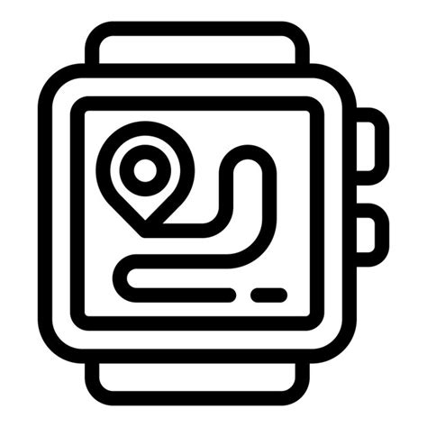 Premium Vector Watch Movement Tracking Icon Outline Vector Walking Distance Measure