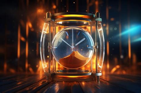 Premium Photo Abstract Representation Of A Countdown Timer Generative Ai