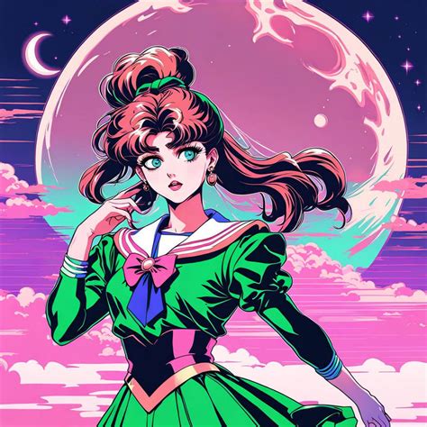 Vaporwave Aesthetic Sailor Jupiter Moon Cool Col By Bashfulglowfly On