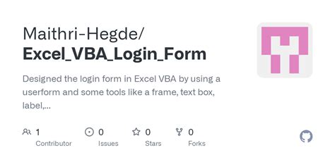 github maithri hegde excel vba login form designed the login form in excel vba by using a