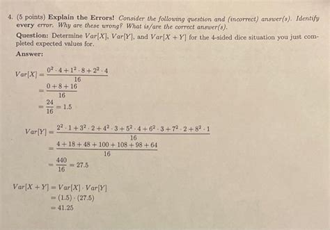 Solved Points Explain The Errors Consider The Chegg