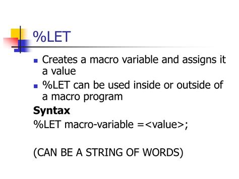 Ppt Bmtry 789 Lecture 10 Sas Macro Facility Powerpoint Presentation