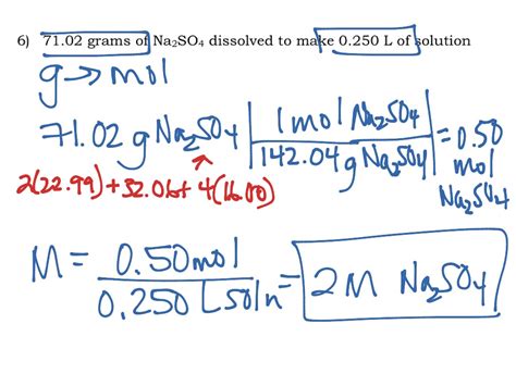Molarity Practice Problems Explained Science Showme