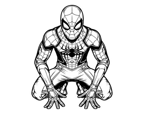 Spiderman Svg Spiderman Png Spiderman Outline Svg Spiderman Outline