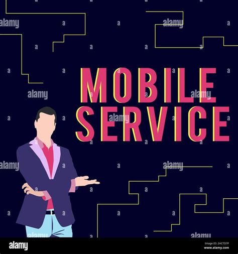 Handwriting Text Mobile Service Business Concept Radio Communication