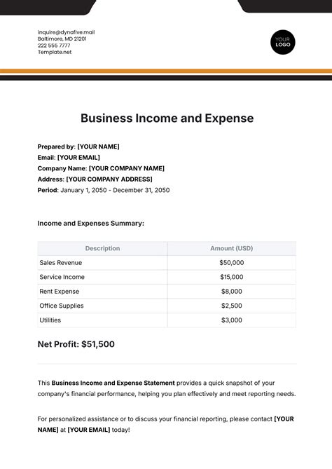 Free Expense Templates Editable And Printable