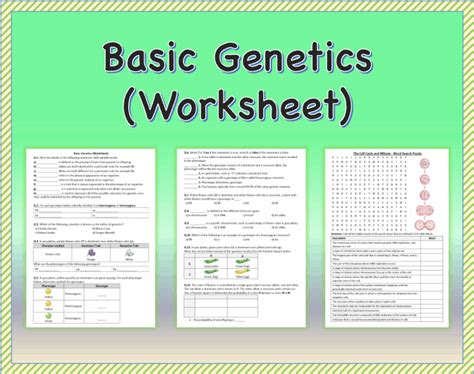 Inheritance Utah Genetics Worksheet