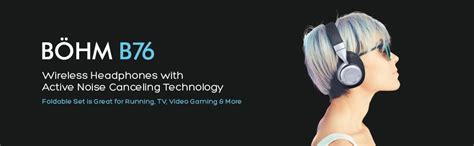 Fone De Ouvido Sem Fio Wireless Bohm B76 Noise Cancelling Cancelamento