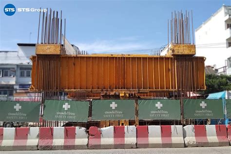 Sts Group การทดสอบ Instrumented Static Pile Load Test