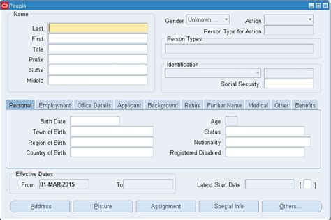Creating An Employee Oracle E Business Suite R12x Hrms A Functionality Guide
