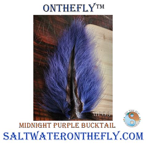Midnight Purple Bucktail Saltwater On The Fly Tying Materials