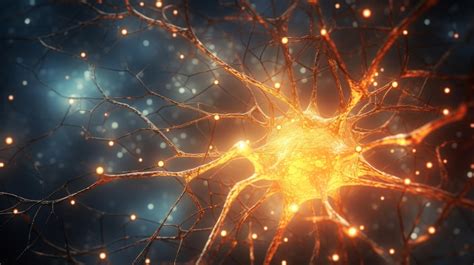 Premium Photo Generative Ai Visual Representation Of The Neuron Structure Emphasizing The Cell
