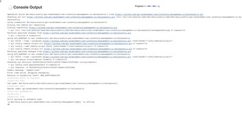 Pipeline Start Error Inventory UI Issue Cloud Native Toolkit Planning GitHub