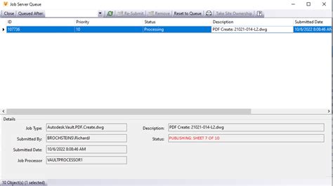 Live Progress Bar Job Server Queue Autodesk Community