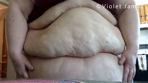 Violet James Belly Plops Ssbbw Violet James Clips4sale