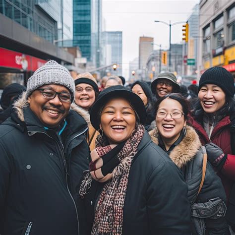 Premium Photo People Smiling In Toronto
