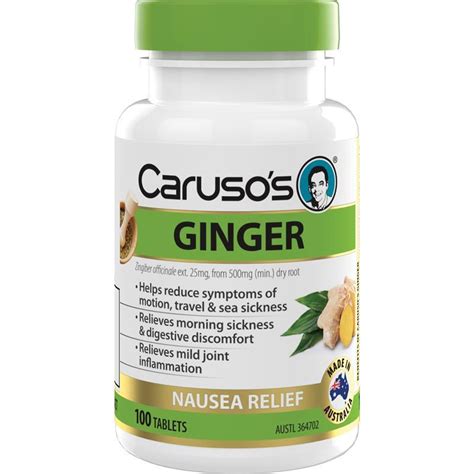 Carusos Ginger 100 Tablets Pill Plus Australia