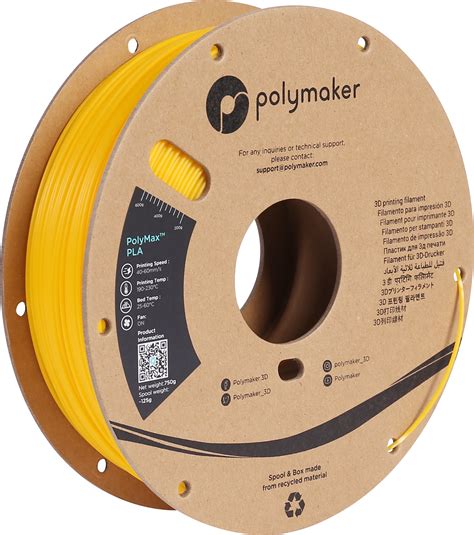 Polymaker Polymax Pla Yellow 3djake Switzerland