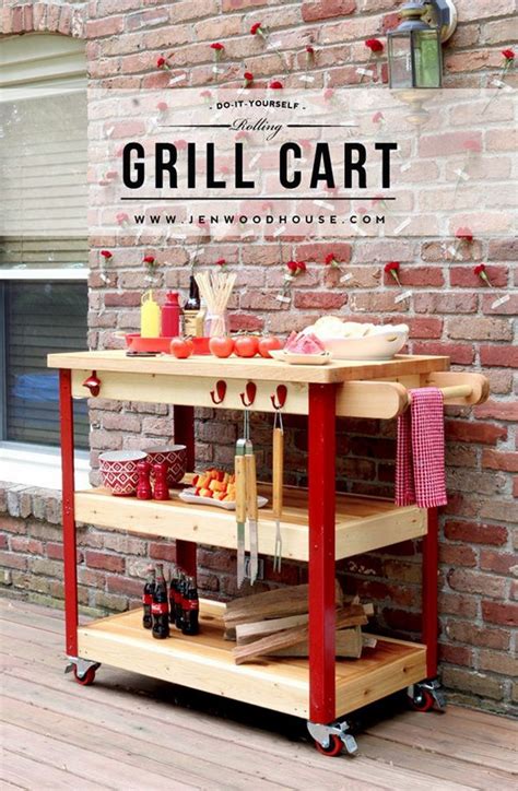 25 Diy Grill Cart Projects For Barbecue Parties Diyncrafty