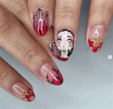 70 Nezuko Nail Designs
