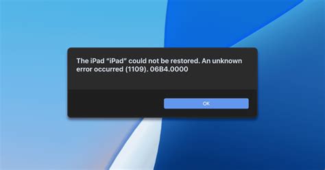 Solucionar El Código De Error 1109 Al Restaurar Un Iphone O Ipad De 4