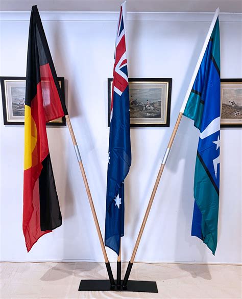 Indoor Flagstand Kit Triple Flagpole World
