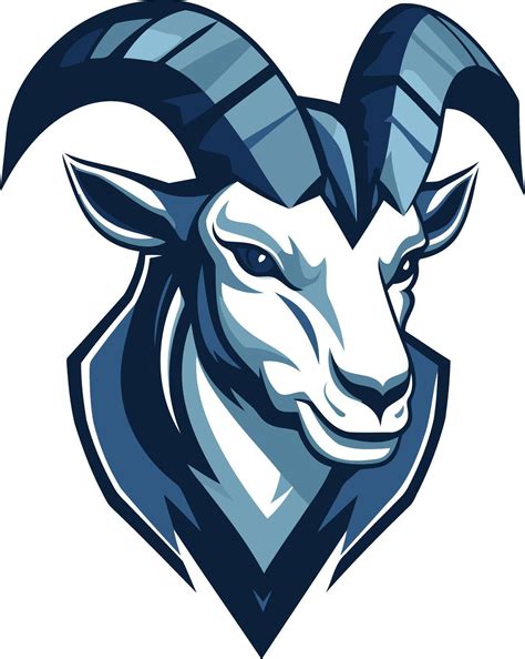 A Powerful And Dynamic Ram Head Mascot Perfect For Sports Teams