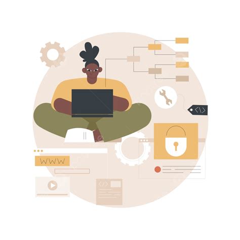 Back End Developer Vector Art Png Back End Development Abstract