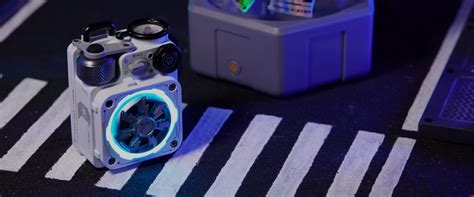 Led Light Cyber Cube Premium Fidget Spinner Bluetooth Speaker Muzen Audio