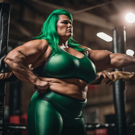 Ssbbw Mature Femdom Green Hair Superthick Muscles By Jonsey4321 On